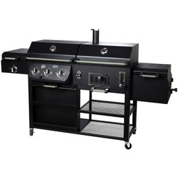 Gasgrill El Fuego "Arizona", schwarz, B:203cm H:127cm T:60cm, Grills, BxTxH: 203x60x127 cm