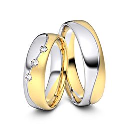 Modell TR111 Wellen Fuge 585er Gelbgold-Wei&szlig;gold - 28148