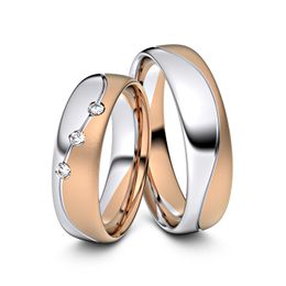 Modell TR111 Wellen Fuge 750er Rotgold-Wei&szlig;gold - 28159