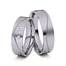 Modell TR134 Wellen Fuge 585er Palladium - 29108
