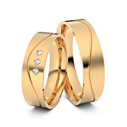Modell TR134 Wellen Fuge 750er Ros&eacute;gold - 29114