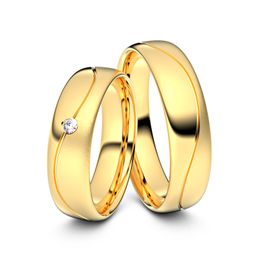 Modell TR111 Wellen Fuge 333er Gelbgold - 28120