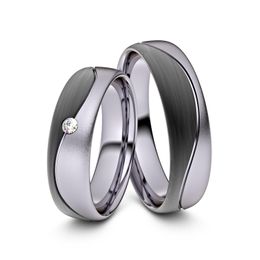 Modell TR111 Wellen Fuge 585er Palladium-Carbon - 81923