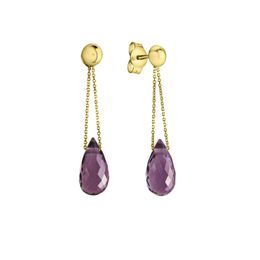 Celesta Gold Ohrring 375 Gelbgold Amethyst