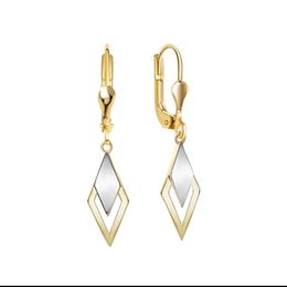 Diamonds by Ellen K. Fascination by Ellen K. Ohrh&auml;nger 585/- Gelbgold bicolor glanz