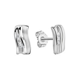 ZEEme Basic Ohrstecker 925/- Sterling Silber rhodiniert Zirkonia