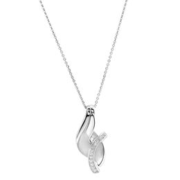 ZEEme Silber Anh&auml;nger mit Kette 925/- Sterling Silber rhodiniert Zirkonia