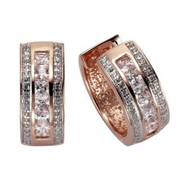 Celesta Silber Ohrring 925/- Sterling Silber ros&eacute;vergoldet Zirkonia