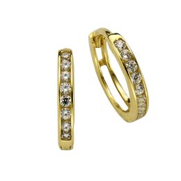 Celesta Gold Ohrring 375/- Gelbgold Zirkonia