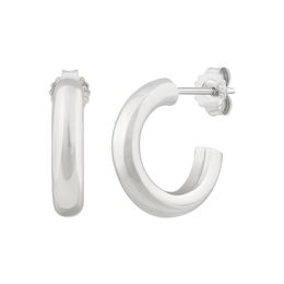 CAI Creolen 925 Sterling Silber rhodiniert chunky