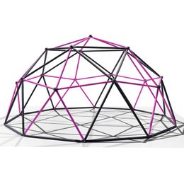 Kletterger&uuml;st 305x305x155cm DomeClimber Kinder Kletterkuppel Geodome 10FT - anthrazit/pink