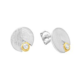 Celesta Silber Ohrring 925 Silber vergoldet Zirkonia