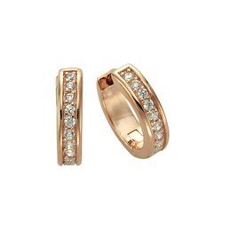Celesta Silber Ohrring 925/- Sterling Silber ros&eacute;vergoldet Zirkonia