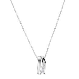 ZEEme Basic Anh&auml;nger mit Kette 925/- Sterling Silber rhodiniert Zirkonia