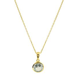 Diamonds by Ellen K. Fascination by Ellen K. Anh&auml;nger mit Kette 585/- Gelbgold Blautopas