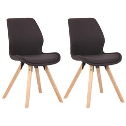 CLP Esszimmerstuhl 2er Set gepolstert Luna, moderner Polsterstuhl mit R&uuml;ckenlehne, stabil bis 136 kg, K&uuml;chenstuhl f&uuml;r Esszimmer und Wohnzimmer