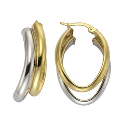 Celesta Gold Ohrring 333/- Gelbgold 2farbig