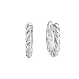 Celesta Silber Klappcreolen 925 Sterling Silber rhodiniert
