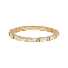 CAI Ring 925 Silber vergoldet mit Zirkonia