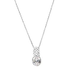 ZEEme Silber Anh&auml;nger mit Kette 925/- Sterling Silber rhodiniert Zirkonia