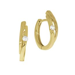 Celesta Gold Ohrring 375/- Gelbgold teilmattiert