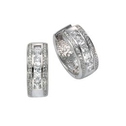 Celesta Silber Ohrring 925/- Sterling Silber Zirkonia