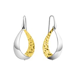 ZEEme Silber Ohrh&auml;nger 925/- Sterling Silber bicolor