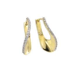 Celesta Gold Ohrring 375/- Gelbgold Zirkonia