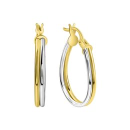 Diamonds by Ellen K. Fascination by Ellen K. Creolen 375/- Gelbgold bicolor 2rhg. glanz