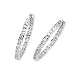 Celesta Silber Ohrring 925 Sterling Silber Zirkonia wei&szlig;