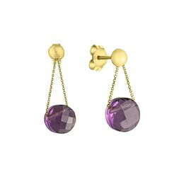 Celesta Gold Ohrring 375/- Gelbgold Amethyst