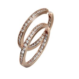Celesta Silber Ohrring 925 Sterling Silber ros&eacute;vergoldet Zirkonia