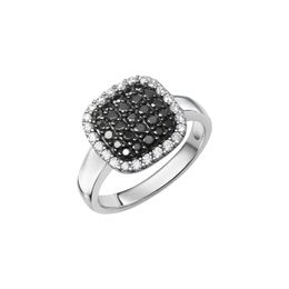 ZEEme Silber Ring 925/- Sterling Silber rhodiniert Zirkonia