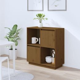 vidaXL - Sideboard Honigbraun 74x35x80 cm Massivholz Kiefer