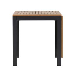 ebuy24 Diego Cafetisch B70xL70/132cm mit Zusatzplatten schwarz.