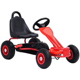 Pedal Go-Kart mit Luftreifen Rot vidaXL