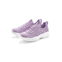 active by Lascana LASCANA ACTIVE Sneaker violett Gr. 40 für Damen. Mit Lederimitateinsätze