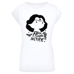 F4NT4STIC Shirt 'DC Comics Wonder Woman Fierce Sketch' female White size XS