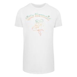 F4NT4STIC T-Shirt 'Disney The Little Mermaid' Herren Gr&ouml;&szlig;e M cyanblau / orange / melone / wei&szlig;