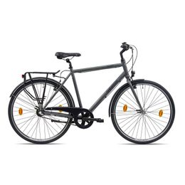 Chrisson City One Urban Bike 28 Zoll Herren Fahrrad Damen 160 - 180 cm Trekking 3 Gänge anthrazit 53 cm