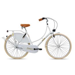 KCP Van Holland City Damen Fahrrad 28 Zoll Citybike Hollandrad mit 3 Gängen Cityrad Stadtrad 165 - 175 cm weiß 53 cm