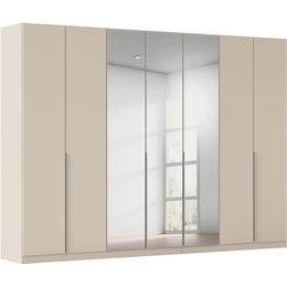 Drehtürenschrank Rauch "Kleiderschrank Schrank Garderobe AGORDO mit Dekor- oder Hochglanzfront", beige (champagner), B:315cm H:210cm T:54cm, Holzwerkstoff, Schränke, durchdachte Innenausstattung, in 6 Breiten und 2 Höhen MADE IN GERMANY