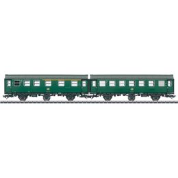 Märklin Personenwagen MÄRKLIN "Märklin Personenwagen-Paar - 43175", grün, Modelleisenbahn-Fahrzeuge, KinderB:3,5cm H:5cm L:30,5cm, Kunststoff, Metall, Made in Europe, B:3,5cm H:5cm L:30,5cm