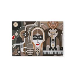 A.S. Création Leinwandbild A.S. CRÉATION "Wall of Sound 3 - Wandbild Braun Grau Keilrahmen Kunst", braun, T:2cm, Canvas, Bilder, Canvas Pop Leinwand Art Wandkunst Schlafzimmer Abstrakt Abstrakt Deko