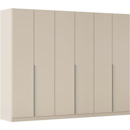 Drehtürenschrank Rauch "Kleiderschrank Schrank Garderobe AGORDO mit Dekor- oder Hochglanzfront", beige (champagner), B:271cm H:210cm T:54cm, Holzwerkstoff, Schränke, durchdachte Innenausstattung, in 6 Breiten und 2 Höhen MADE IN GERMANY