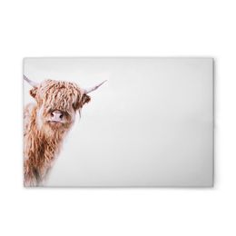 A.S. Création Leinwandbild A.S. CRÉATION "Highland Cattle 2 - Wandbild Weiß Braun Keilrahmen Kunst", braun, T:2cm, Canvas, Bilder, Canvas Tiere Leinwand Kuh Wandkunst Schlafzimmer Tiere Basic Büro