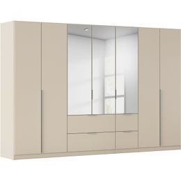 Drehtürenschrank Rauch "Kleiderschrank Schrank Garderobe AGORDO mit Dekor- oder Hochglanzfront", beige (champagner), B:315cm H:210cm T:54cm, Holzwerkstoff, Schränke, mit Außenschubkästen, in 6 Breiten und 2 Höhen MADE IN GERMANY