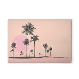 A.S. Création Leinwandbild A.S. CRÉATION "Miami Beach Sun 2 - Wandbild Orange Rosa Keilrahmen Kunst", braun, T:2cm, Canvas, Bilder, Canvas Miami Leinwand Strand Wandkunst Schlafzimmer Rosa Beige Natur