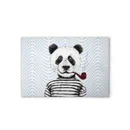 A.S. Création Leinwandbild A.S. CRÉATION "Modern Panda 1 - Wandbild Blau Weiß Keilrahmen Kunst", braun, T:2cm, Canvas, Bilder, Canvas Retro Leinwand Panda Wandkunst Schlafzimmer Bunt Tiere Retro