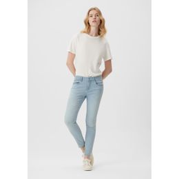 Röhrenjeans Mavi "ADRIANA", Damen, Gr. 27, Länge 34, blau (it blau str), 80% Baumwolle, 18% Polyester, 2% Elasthan, modisch, skinny fit lang, Jeans, skinny Fit